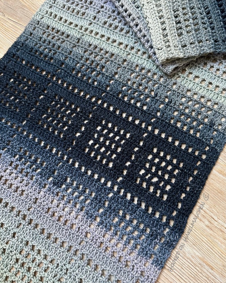 Easy Filet Crochet Shawl Pattern – Little Boxes Shawl – Hooked on ...