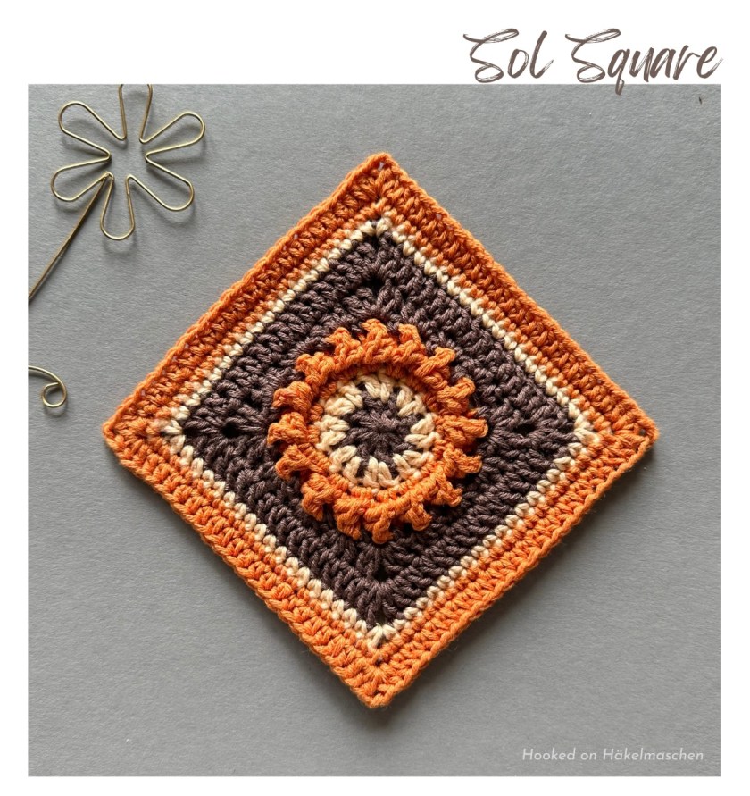 Beautiful 6 Inch Squares – designed by Pam – Hooked on Häkelmaschen