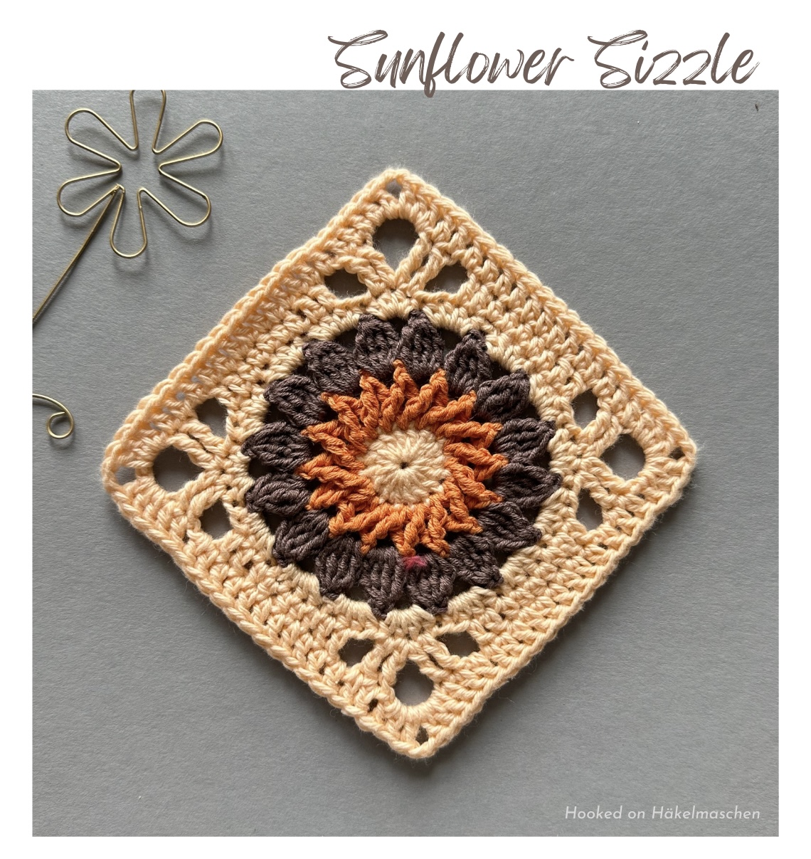 Beautiful 6 Inch Squares – designed by Pam – Hooked on Häkelmaschen
